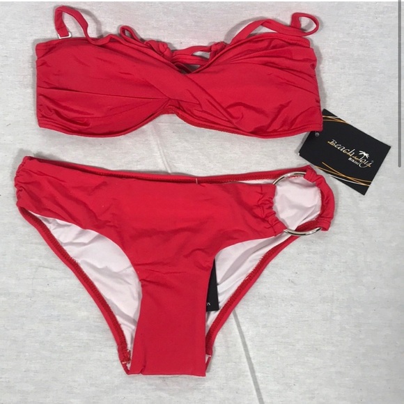 Swim Nwt Beach Joy Red Bikini Poshmark
